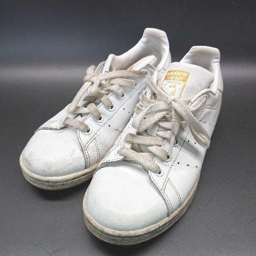 adidas stan smith APC011001 人気モデル ミッドカット ラウンドトゥ スニーカー サイズ22.5 ホワイト ...
