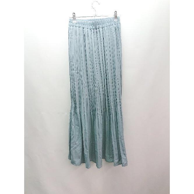 未使用 classicalelf ウエストゴム 無地 薄手 ロング ギャザー スカート サイズM-L ブルー レディース E : フクワウチ - 通販 - Yahoo!ショッピング