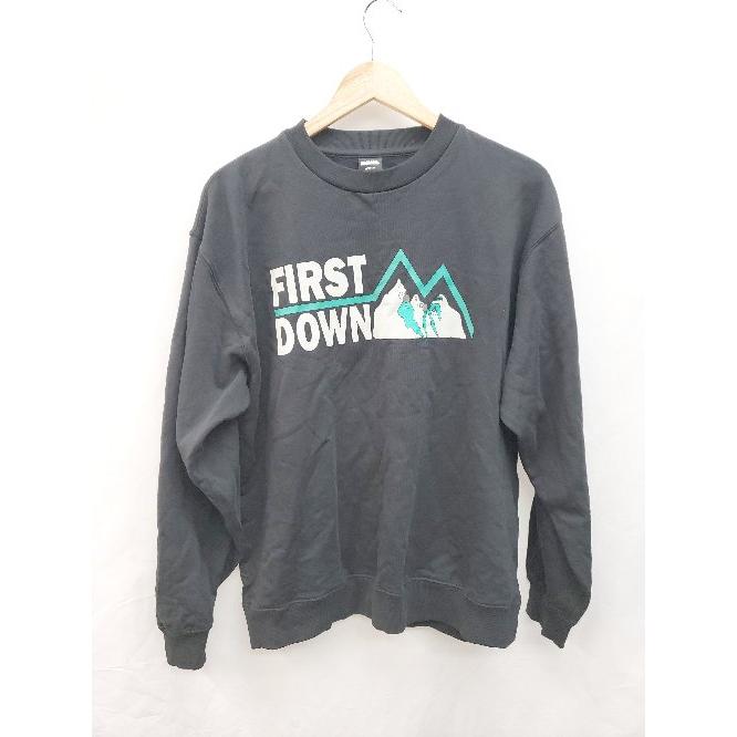 FIRST DOWN USA ファーストダウン 長袖 トレーナー サイズM ブラック マルチ メンズ P : 1405090004584 : フクワウチ - 通販 - Yahoo!ショッピング