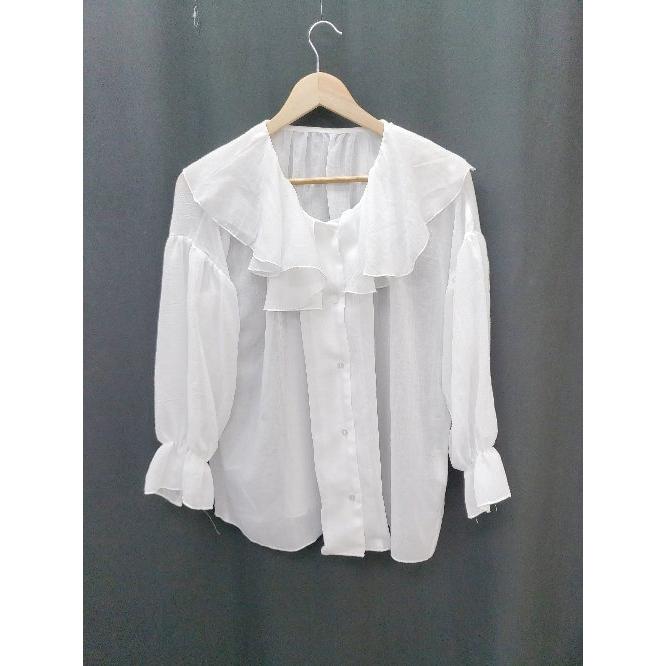 未使用 classicalelf タグ付き 前後2WAY 長袖 ブラウス カットソー サイズXL ホワイト系 レディース P : フクワウチ - 通販 - Yahoo!ショッピング