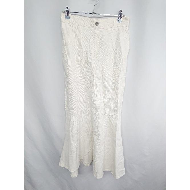 Green Parks chocol raffine robe デニム ロング丈 マーメイド スカート サイズF オフホワイト レディース E ...