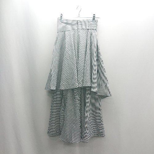 ⊂ michell Macaron ミシェルマカロン 後ろウエストゴム ロング丈 フレア スカート サイズXS ブラック系 レディース E : フクワウチ - 通販 - Yahoo!ショッピング