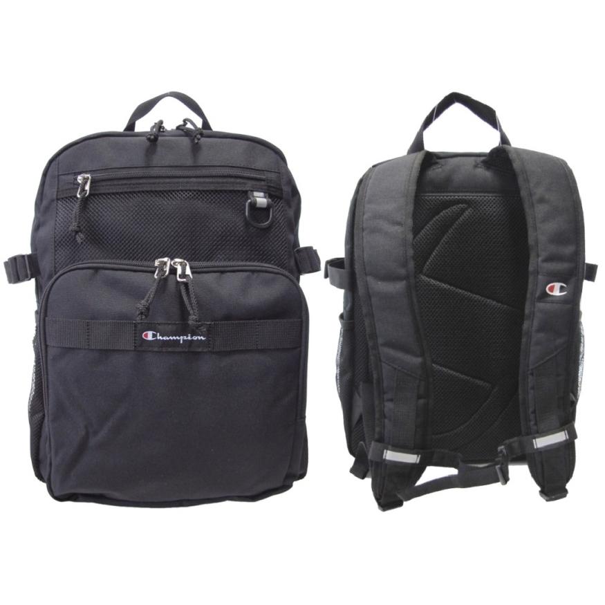 Champion スクールバッグ CHAMPION チャンピオンデイパック CP209 容量約23L (男女兼用) カラー/01.クロ ノートPC・タブレット対応人気モデル : 着てみてねっと ...