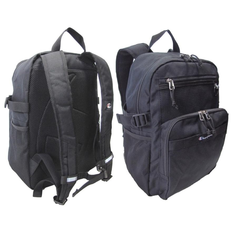 Champion スクールバッグ CHAMPION チャンピオンデイパック CP209 容量約23L (男女兼用) カラー/01.クロ ノートPC・タブレット対応人気モデル : 着てみてねっと ...