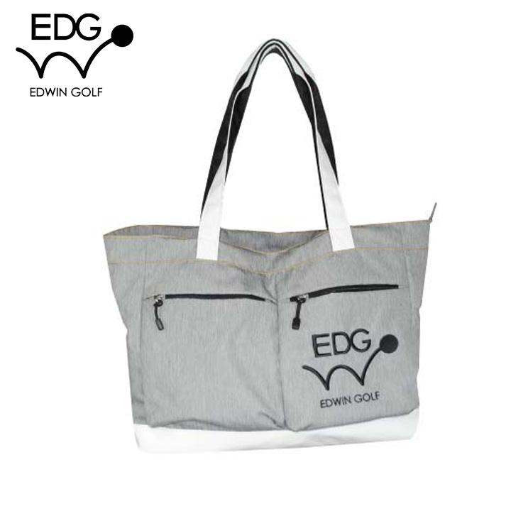 EDWIN GOLF トートバッグ EDBB-3481（グレー） ROUND TOTE BAG エドウィン レザックス LEZAX : フル ...
