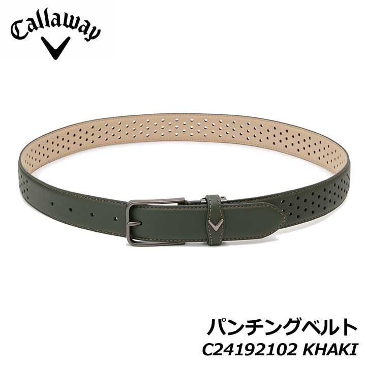 Callaway（キャロウェイ） 【2024モデル】キャロウェイ C24192101 パンチングベルト カーキ 1180(kh ...