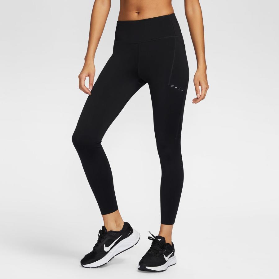 NIKE ナイキ HJ2253-010 ウィメンズ DF SWIFT HR 7/8 タイツ (010)ブラック/(リフレクトシルバー ...