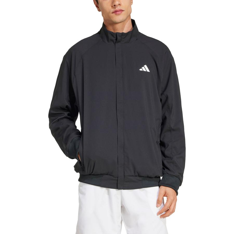 adidas アディダス テニス ウォークオン ジャケット ブラック JTB81 2025fw 25p : フルショット Yahoo!店 - 通販 - Yahoo!ショッピング