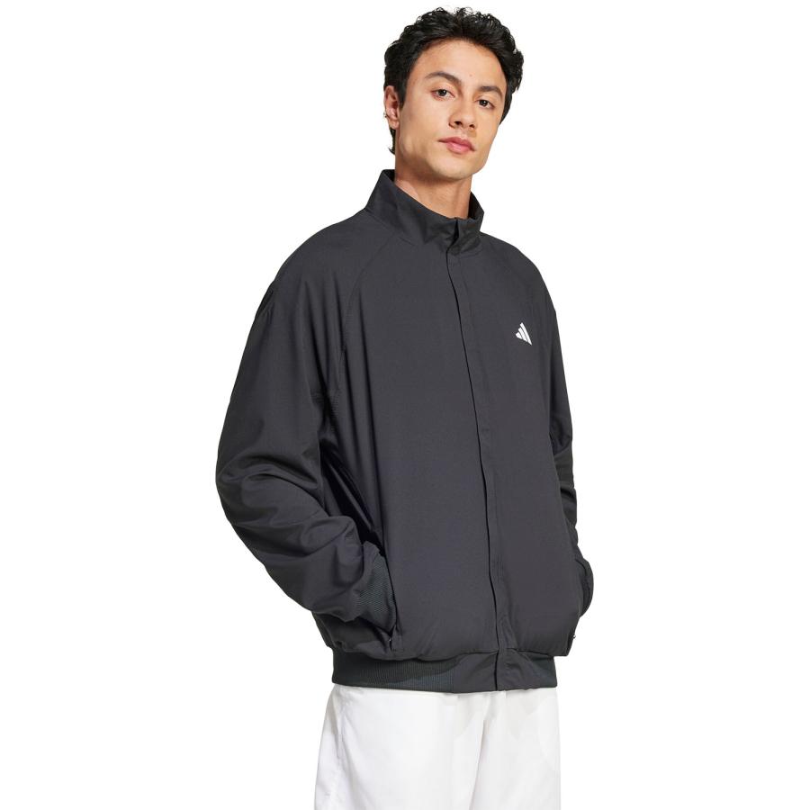 adidas アディダス テニス ウォークオン ジャケット ブラック JTB81 2025fw 25p : フルショット Yahoo!店 - 通販 - Yahoo!ショッピング