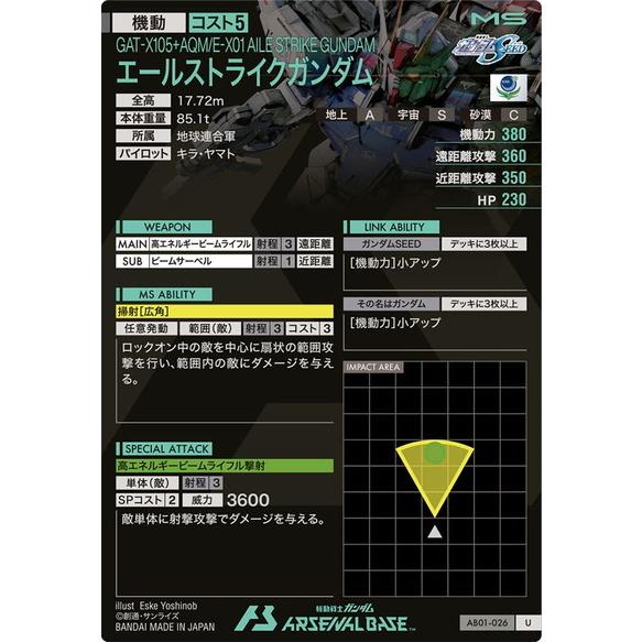 アーセナルベース AB01-026 エールストライクガンダム U : gmab-ab01-026 : フルアヘッド - 通販 - Yahoo!ショッピング