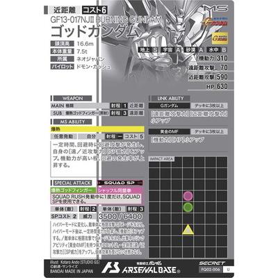 BANDAI アーセナルベース FQ02-006 ゴッドガンダム U【SECRET】 : フルアヘッド - 通販 - Yahoo!ショッピング