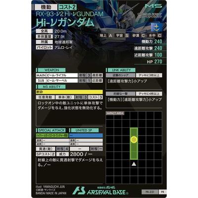 BANDAI（バンダイ） アーセナルベース PR-221 Hi-νガンダム【PR】 : フルアヘッド - 通販 - Yahoo!ショッピング