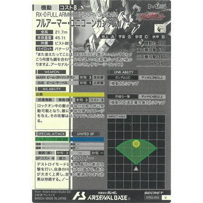 BANDAI アーセナルベース UT02-010 フルアーマー・ユニコーンガンダム U【SECRET】 : フルアヘッド - 通販 - Yahoo!ショッピング