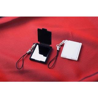 携帯コンパクトミラー(ストラップ付) ブラック 15323 別料金で名入れできます : 名入れ・販促屋ホワイト - 通販 - Yahoo!ショッピング