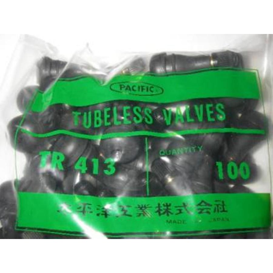 太平洋工業 チューブレスタイヤゴムバルブ 100個セット TR413CL パッキン付き 太平洋パシフィック TR-413 チューブレスタイヤ : 20240807115702-00453 ...