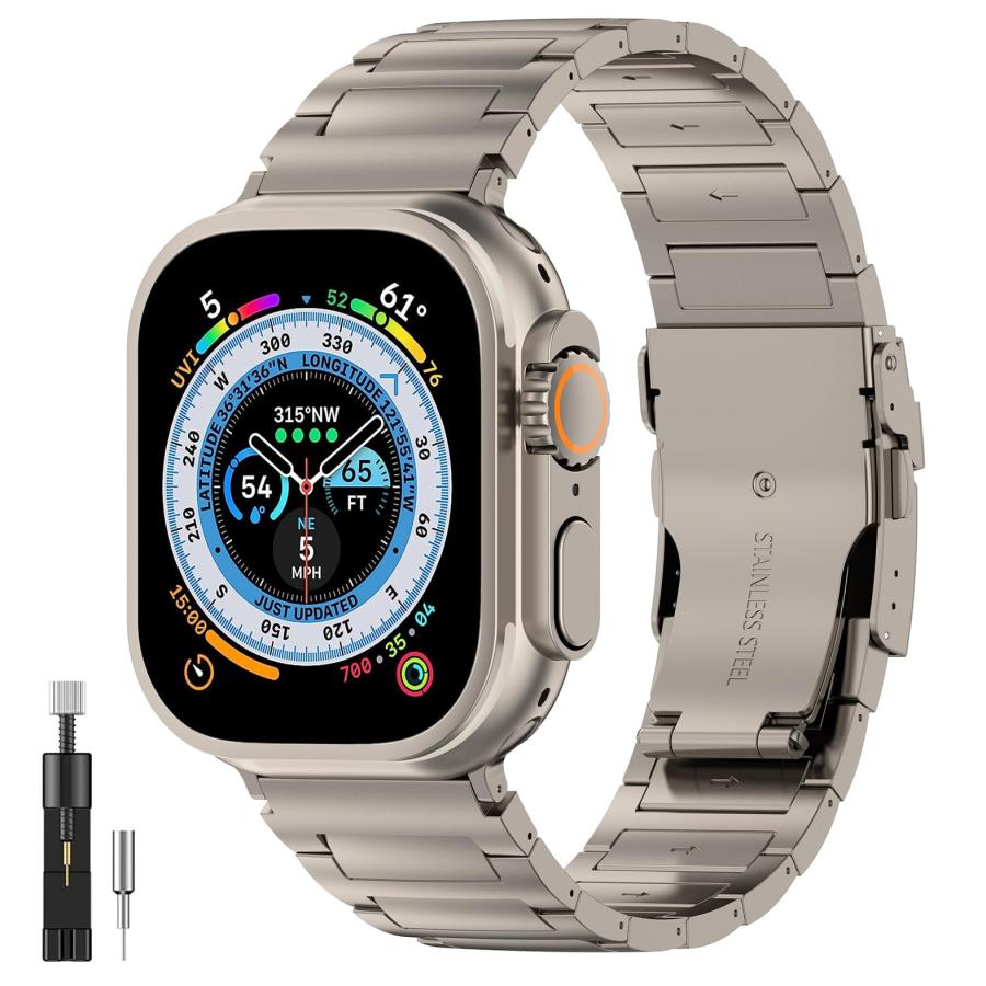 YOFITAR for Apple Watch バンド チタン合金製 軽量49mm/45mm/44mm/42mm/41mm/40mm/38m : FULLCOUNT - 通販 - Yahoo ...