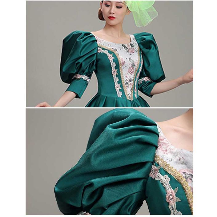 舞台服 ステージ衣装 プリンセスライン 演劇 宮廷服ドレス ダーク