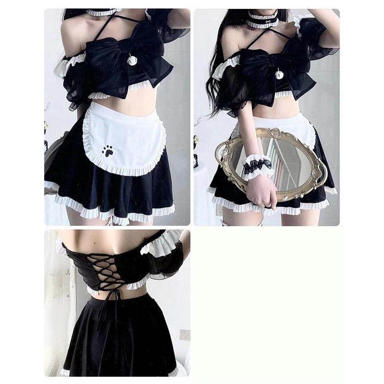 水着 レディース ロリータ風 メイド水着 リボン かわいい フリル オフ