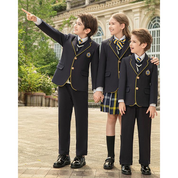 学生服 子供服 韓国風 ピアノ発表会 上下セット キッズスーツ 女の子