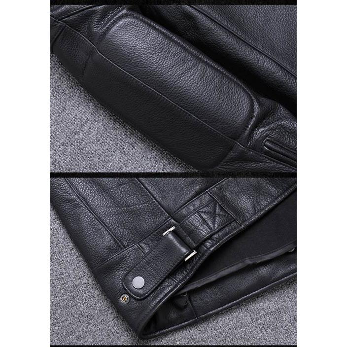 本革 2wayジャケット ボアインナーベスト脱着式 ジャン スタンドカラー