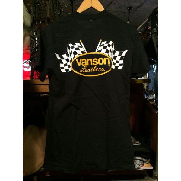 バンソン 半袖Tシャツ チェッカーフラッグVANSON S/S Tee Checkered Flags USライン :vanson-sstee-chekerflag:フルネルソンハーフ ...