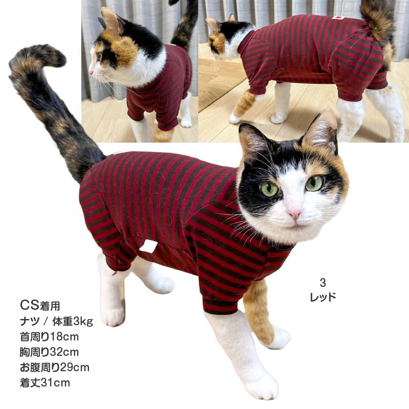 猫用ウォームボーダーお部屋着 : 24-05078-1 : 犬の服 full of vigor ヤフー店 - 通販 - Yahoo!ショッピング