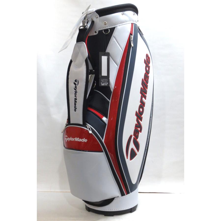 TaylorMade 新品★テーラーメイド★UN067 トゥルーライト カート キャディバッグ★2024★9型 2.6kg★【U2199201】ホワイト/ネイビー/レッド★日本 : フル ...
