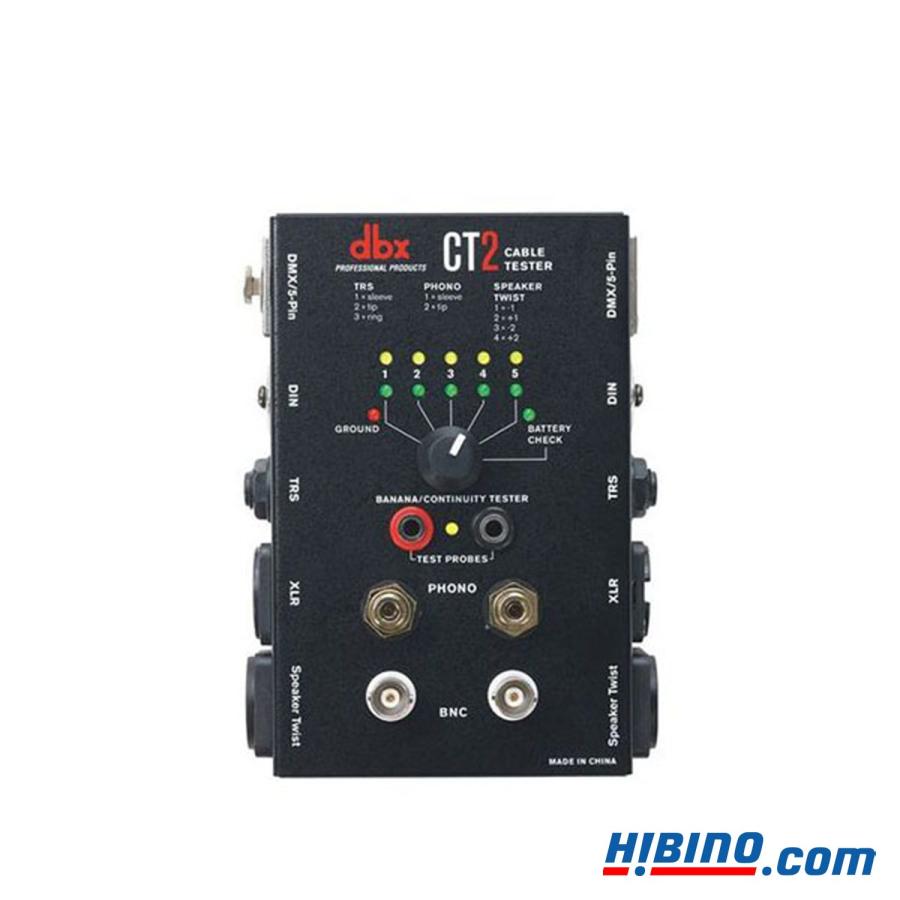 dbx CT2 ケーブルテスター| ケーブルチェッカー XLR フォン スピコン BNC DIN5P DMX ケーブル 自作 国内正規品 : FULL-TENストア(ヒビノ公式) - 通販 ...