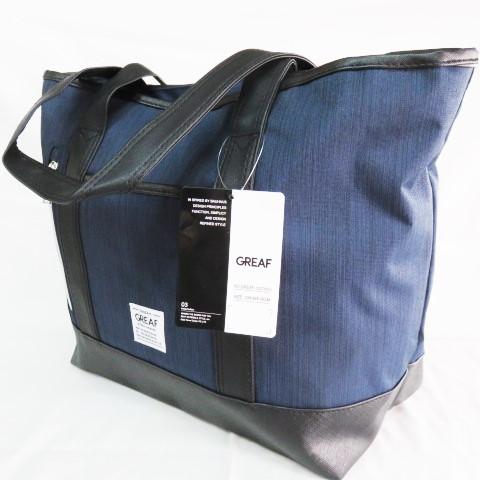 RF ネイビー 1227 新品 GREAF グリーフ トートバッグ 35cm ショルダーバッグ A4サイズ可能 大容量 メンズバッグ 男性用鞄 : 質舟橋78 - 通販 - Yahoo!ショッピング