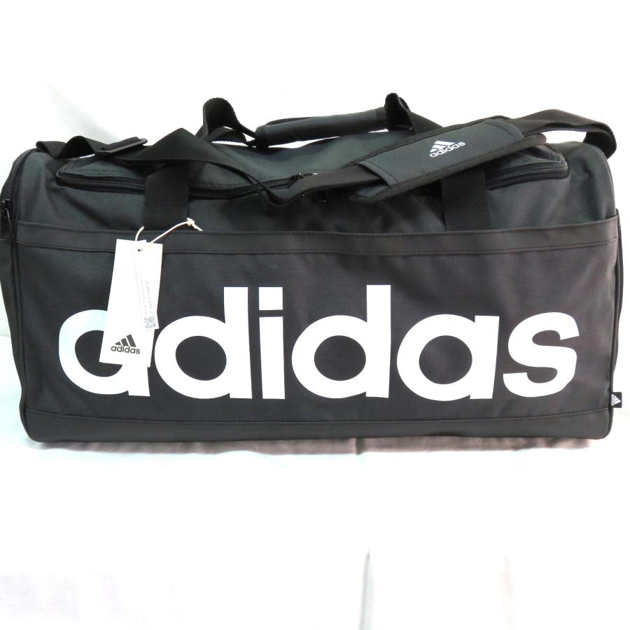 HT4743 ブラック 新品 adidas アディダス ボストンバッグ 56cm 定価4500円 スポーツバッグ 大容量 部活 旅行 スポーツ ...