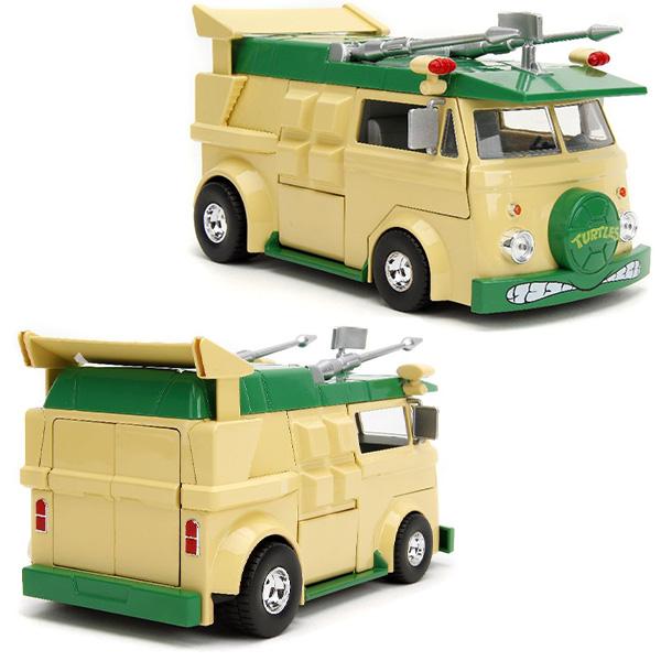Jada ニンジャ タートルズ ミニカー 1/24 ドナテロ フィギュア付 Jada ニンジャ タートルズ ミニカー 1/24 ドナテロ フィギュア付