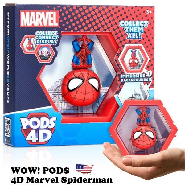MARVEL スパイダーマン フィギュア WOW PODS 4D マーベル 人形 おもちゃ アメトイ アメコミ アメキャラ アメリカン雑貨 アメリカ雑貨 グッズ : アメリカン雑貨 ミニカー ...