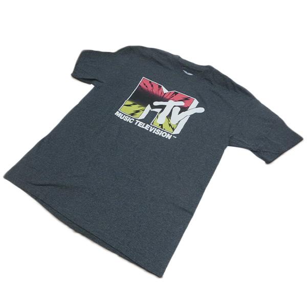 Tシャツ MTV Electric Logo ミュージック メンズ 半袖 アメカジ アメリカン XL サイズ グレー ゆったり 大きい レディース 20代 30代 40代 50代 ...