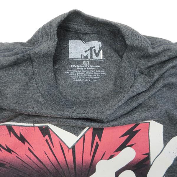 Tシャツ MTV Electric Logo ミュージック メンズ 半袖 アメカジ アメリカン XL サイズ グレー ゆったり 大きい レディース 20代 30代 40代 50代 ...