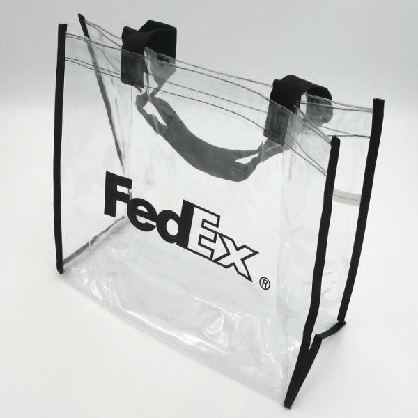 FedEx CLEAR BAG【フェデックス クリア バッグ】エコバッグ トートバック アメリカ企業グッズ ショッピングバッグ 防水 ...