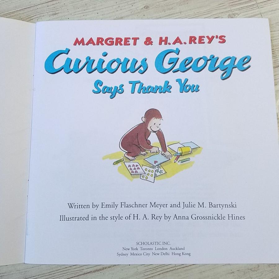 外国語絵本[おさるのジョージ Curious George Says Thank You] 洋書 英語絵本 ...