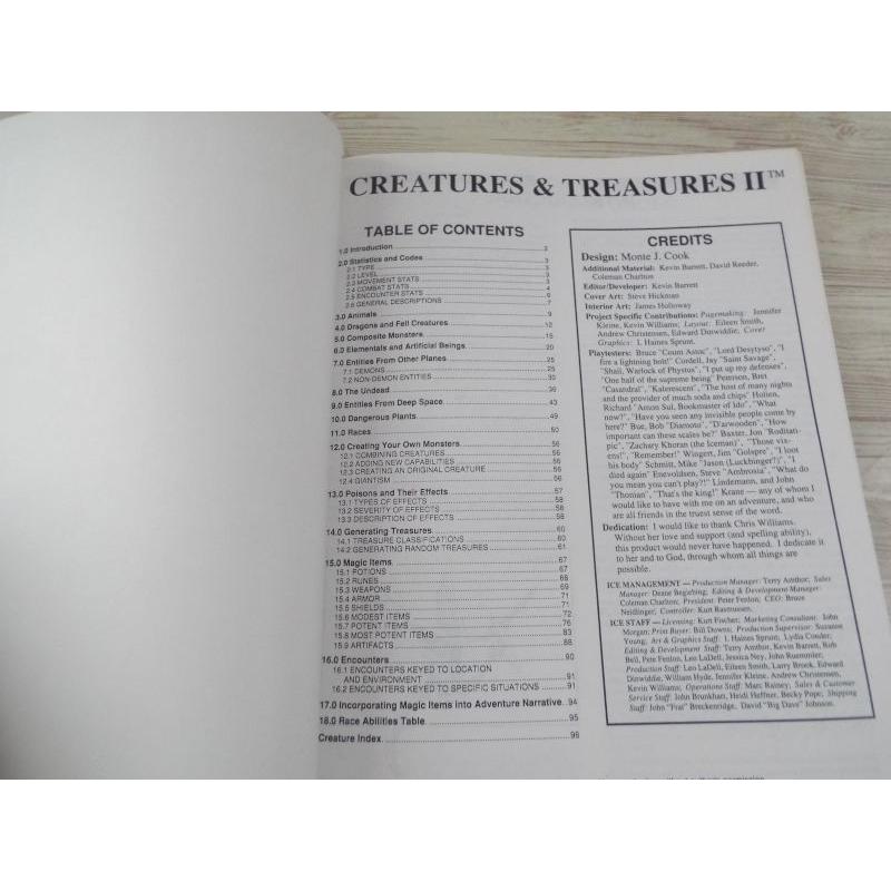 TRPG[ロールマスター 第2版 Rolemaster ＃1410 Creatures ＆ Treasures 2] 洋書 英語 モンスター ...