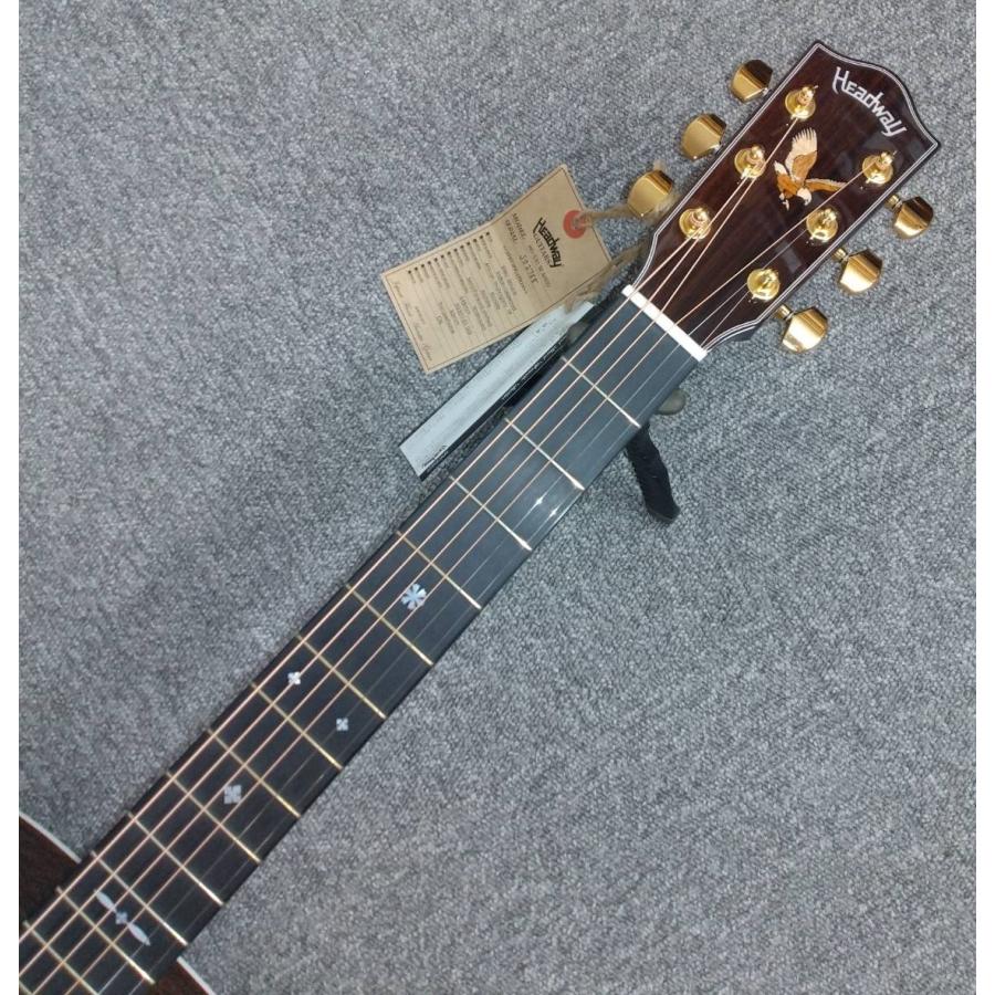 HEADWAY STANDARD SERIES / HD-531 SF,S/STD CN / 国産ヘッドウェイ・ドレッドノート ・インディアンローズウッドボディ 【現物画像】 :HD-531 ...