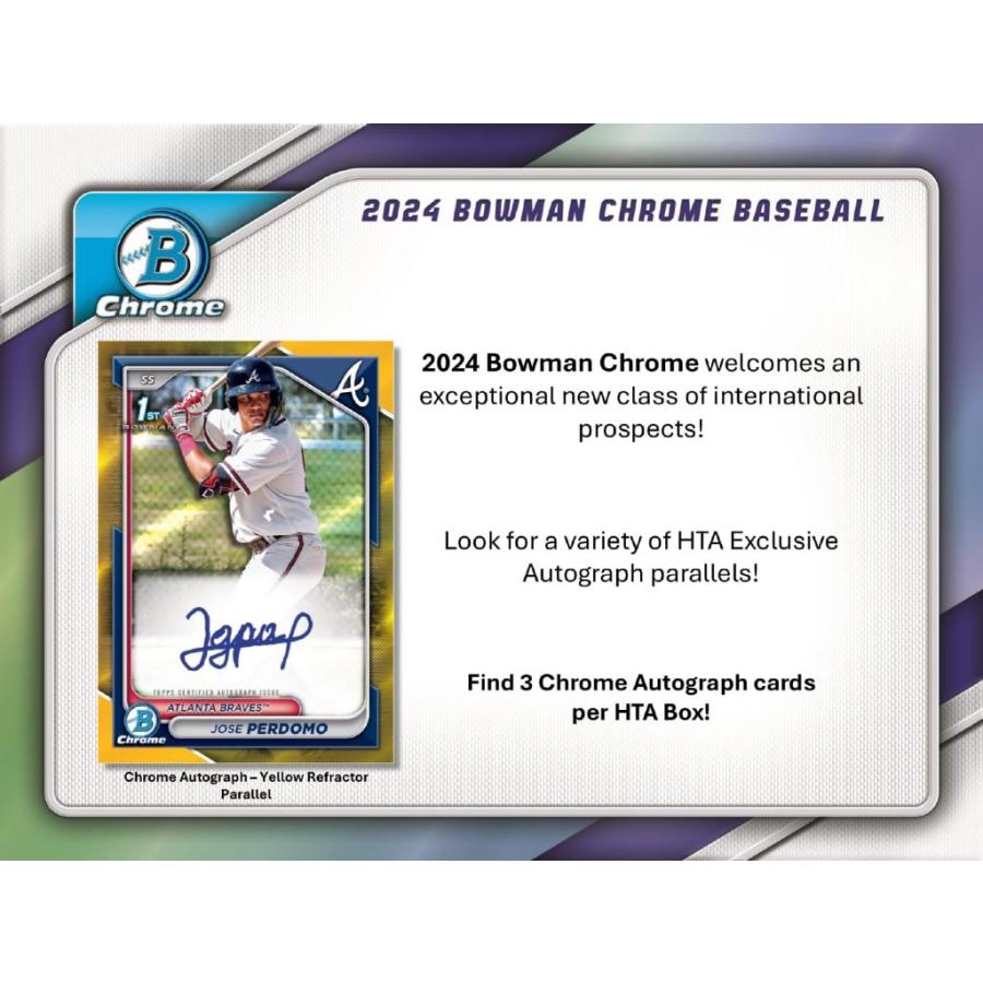 MLB 2024 TOPPS BOWMAN CHROME HTA シュリンク付き未開封ボックス : トレカショップ ファンクス - 通販 ...