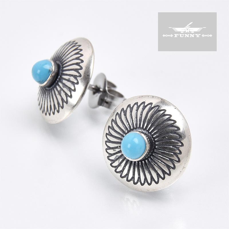 FUNNY公式ストア サウスウエスタンジュエリ― ターコイズ付き コンチョ ピアス キャッチ インポート 誕生日 プレゼント ファニー : FUNNY公式ストア Yahoo!店 - 通販 ...