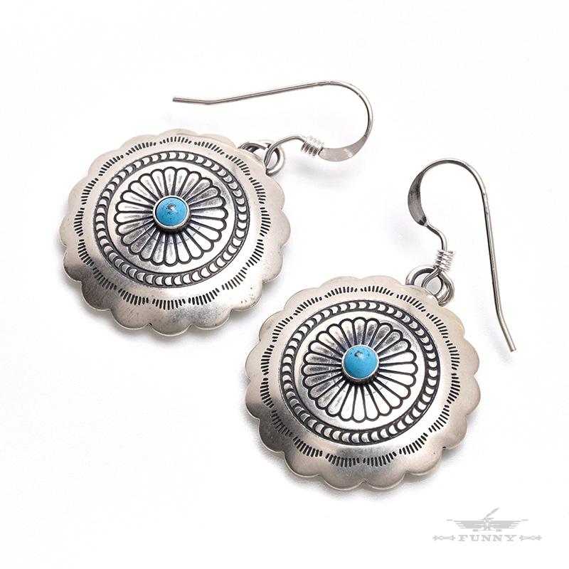FUNNY公式ストア サウスウエスタンジュエリー スタンプ ターコイズ イヤリング ピアス コンチョ インポート 誕生日 プレゼント ファニー : FUNNY公式ストア Yahoo!店 ...