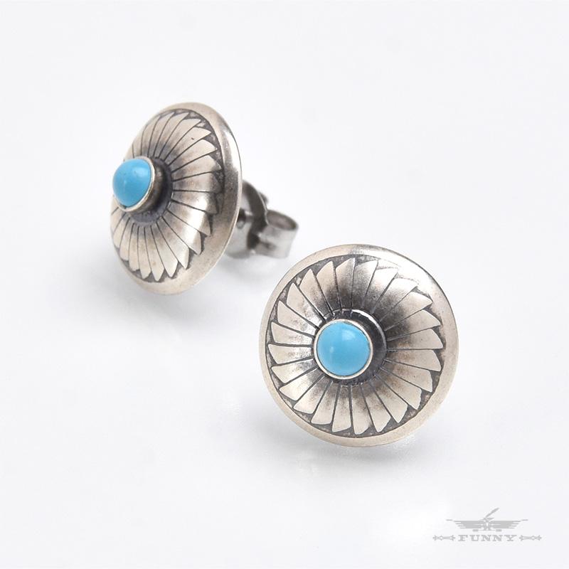 FUNNY公式ストア サウスウエスタンジュエリ― ターコイズ付き コンチョ ピアス キャッチ インポート 誕生日 プレゼント ファニー : im033-010-0019 : FUNNY公式 ...