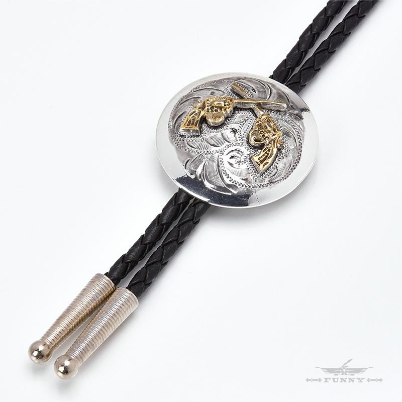 FUNNY公式ストア Austin Accent ボロタイ Bolo Round w Crossed Pistols AC70G ファニー ...