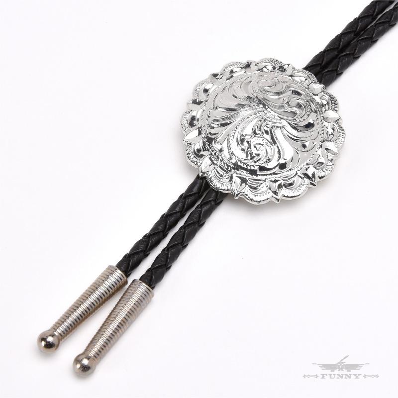 FUNNY公式ストア Austin Accent ボロタイ Bolo Round Scalloped Edge Silver #AC82 ...