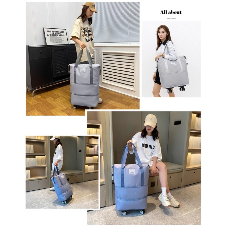 ボストンバッグ 旅行バッグ 軽量 レディース キャリーオンバッグ 拡張