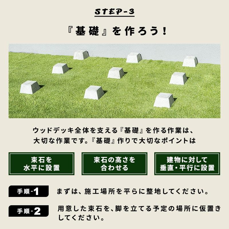 ウッドデッキ 人工木 [364.3×200cm] 2間サイズ 人工木デッキ DIY キット 庭 デッキ ガーデンデッキ ステージ エクステリア 組み立て DIYセット 水洗いOK ...