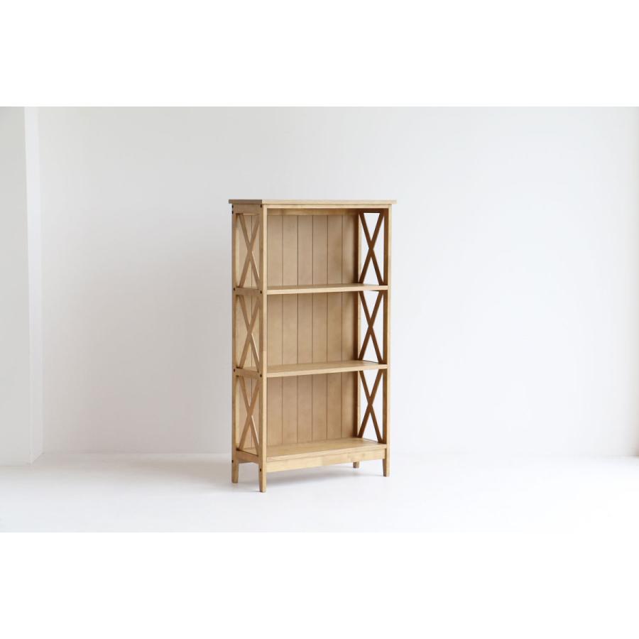 4段ラック ヴィンテージナチュラル色 収納棚 シンプルでかわいい 本棚 組み立て式 Rasic Rack 4th [RAR-3393 ...