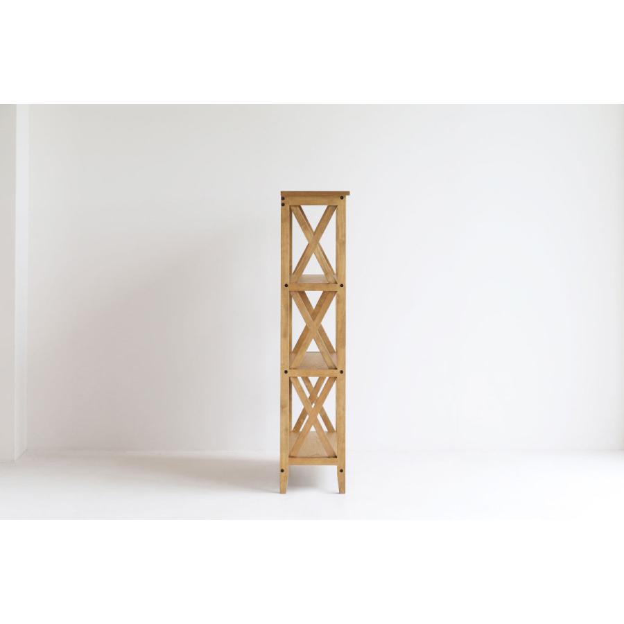 4段ラック ヴィンテージナチュラル色 収納棚 シンプルでかわいい 本棚 組み立て式 Rasic Rack 4th [RAR-3393 ...