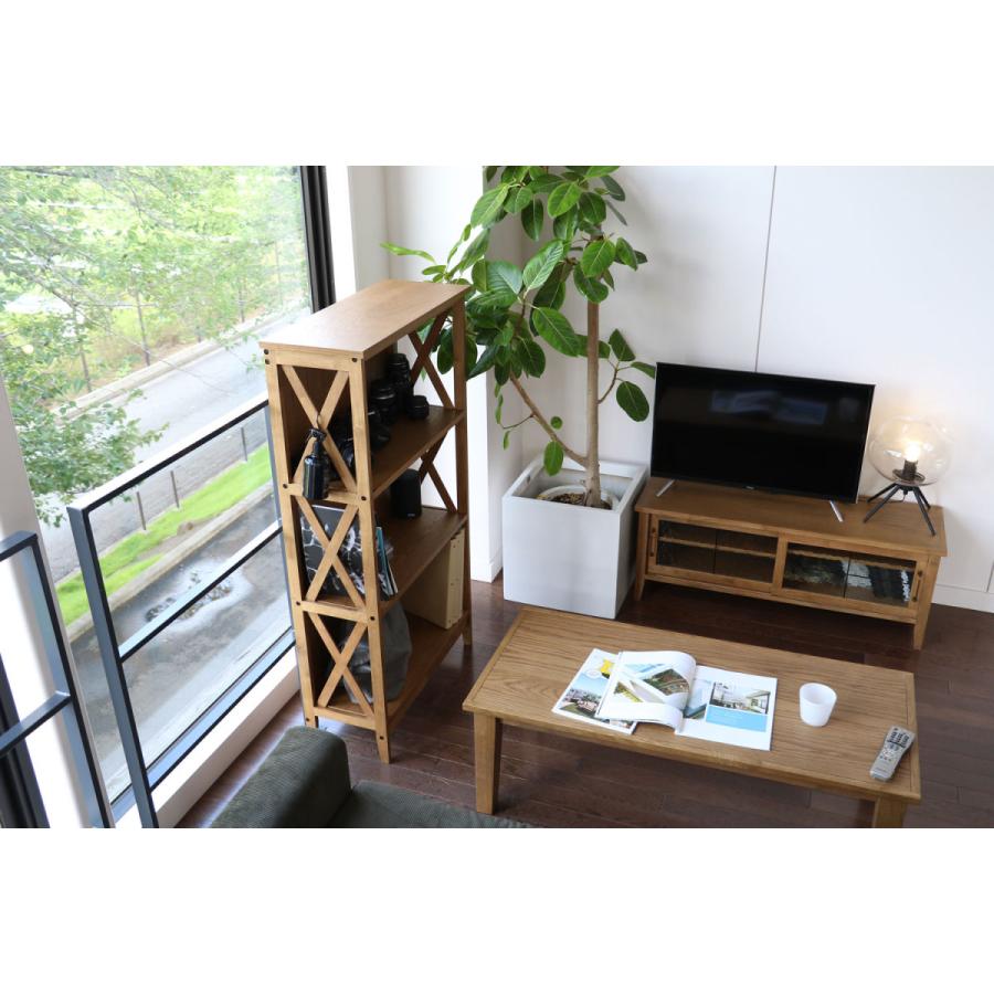 4段ラック ヴィンテージナチュラル色 収納棚 シンプルでかわいい 本棚 組み立て式 Rasic Rack 4th [RAR-3393 ...