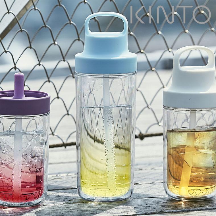「KINTO（キントー）」トゥーゴーボトル480ml【水筒 大人 直飲み おしゃれ シンプル 持ち運び 耐久性 携帯 ウォーターボトル 透明 二重構造 : 1133-361107 : お風呂の ...